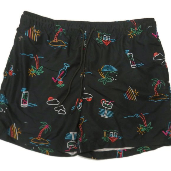 Jake Austin | Swim | Jake Austin Shorts Swim Trunks Black Cocktail ...
